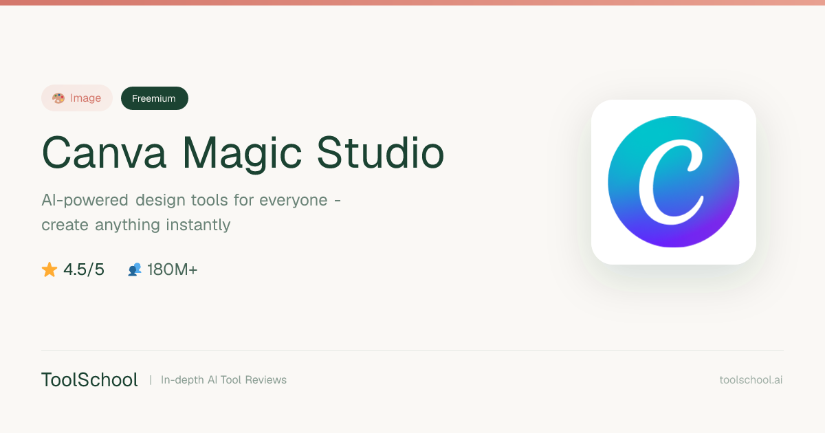 Canva Magic Studio Review 2025: AI Design Features & Pricing | ToolSchool