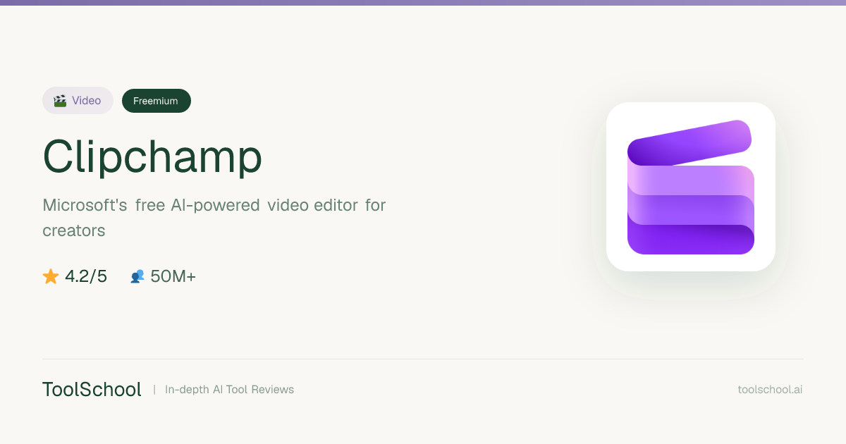 Clipchamp Review 2025: Free AI Video Editor Features & Pricing | ToolSchool